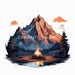 Mountain Camping, Camping Clipart - Etsy