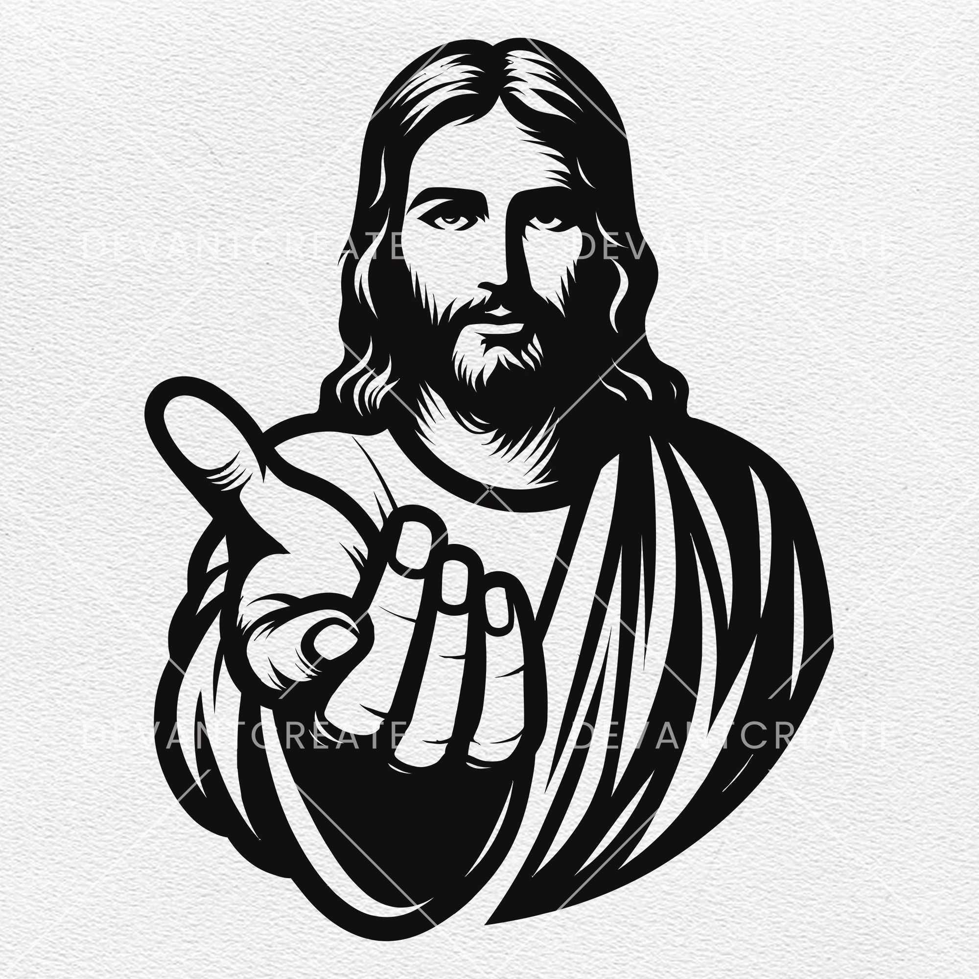 Jesús SVG, Jesús Cara SVG, Jesús Brazo Abierto Svg, Christian SVG ...