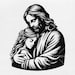 Jesus Hug SVG Bundle – Christian Clipart, Religious Silhouette Vector ...