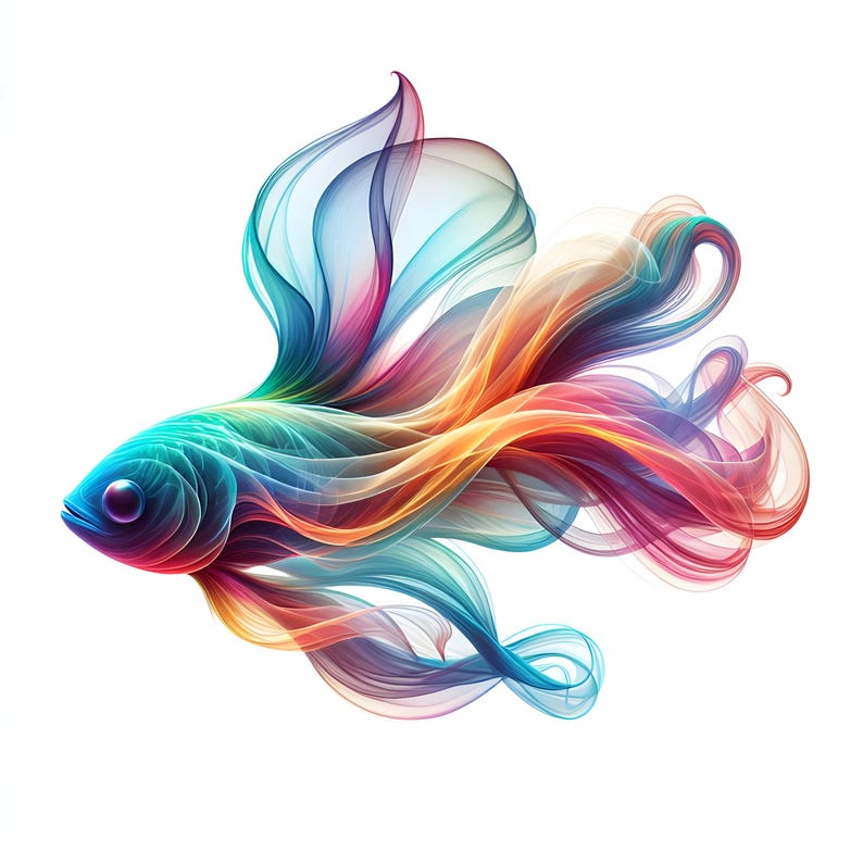 Beauty Fish Clipart, Majestic Fish, Vibrant Fish, Aquatic Life - Etsy