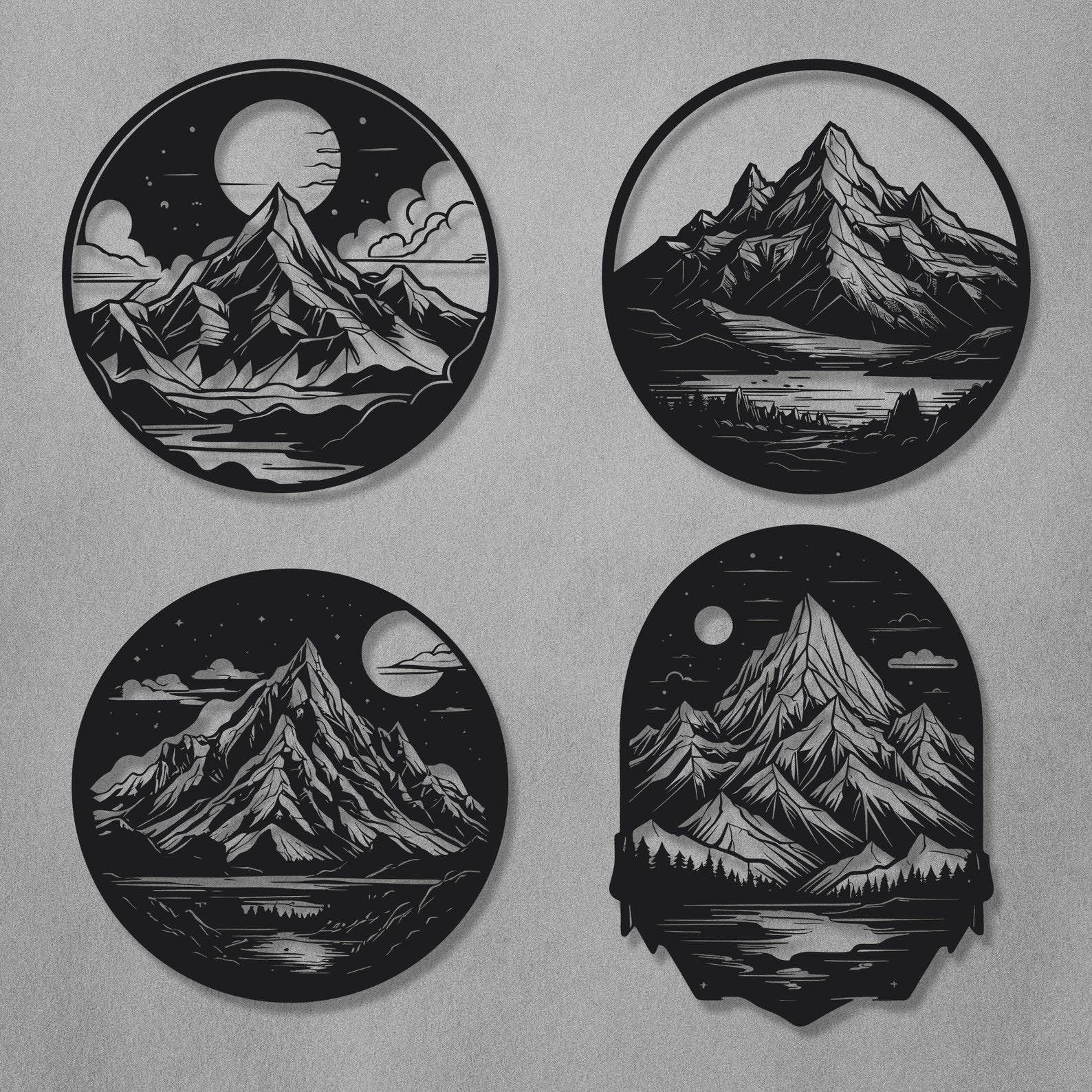 Mountain Svg, Mountain Design SVG Bundle, Mountain Design Svg, Mountain ...