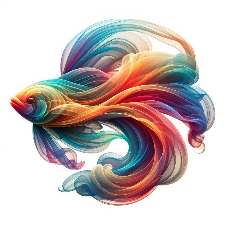 Beauty Fish Clipart, Majestic Fish, Vibrant Fish, Aquatic Life - Etsy