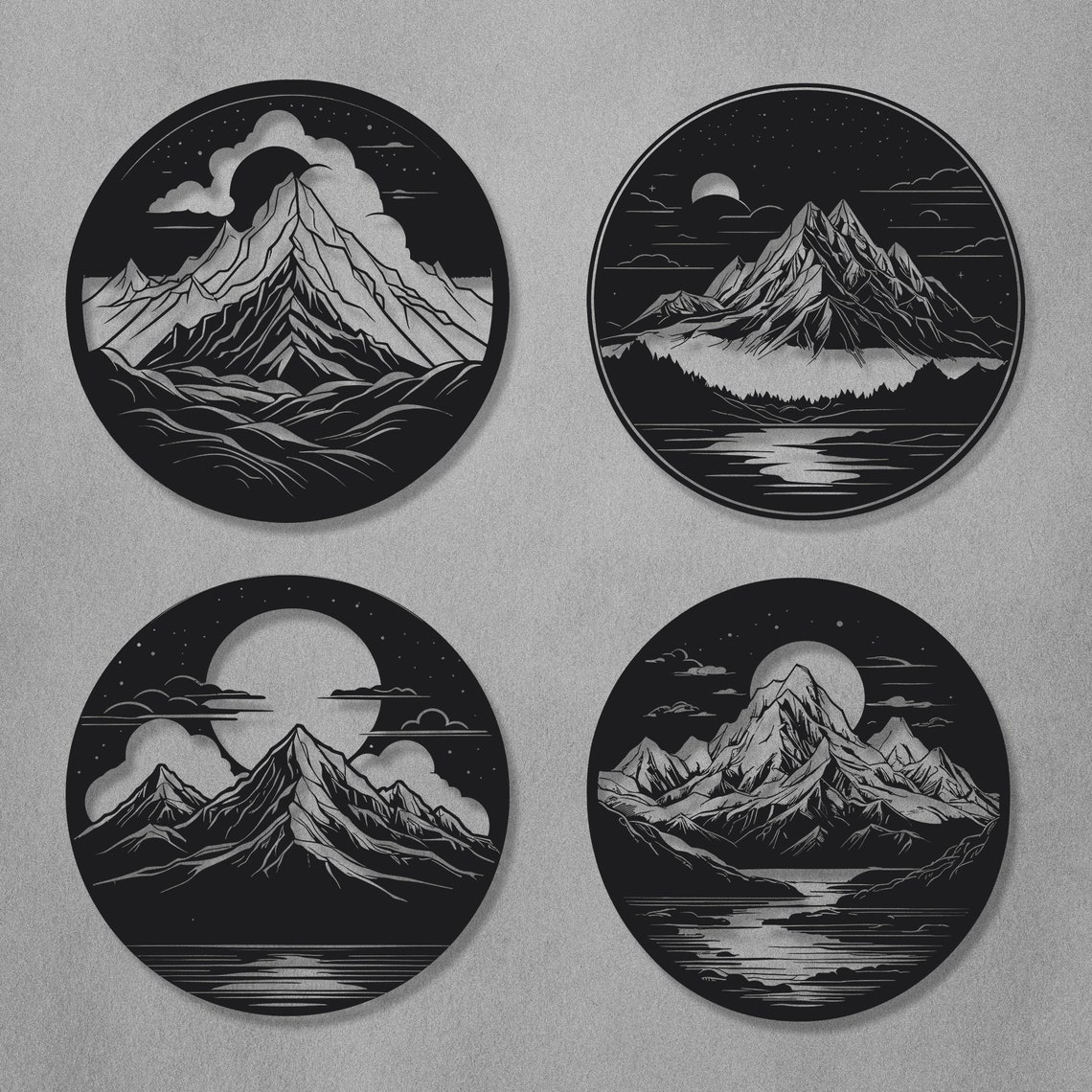 Mountain Svg, Mountain Design SVG Bundle, Mountain Design Svg, Mountain ...