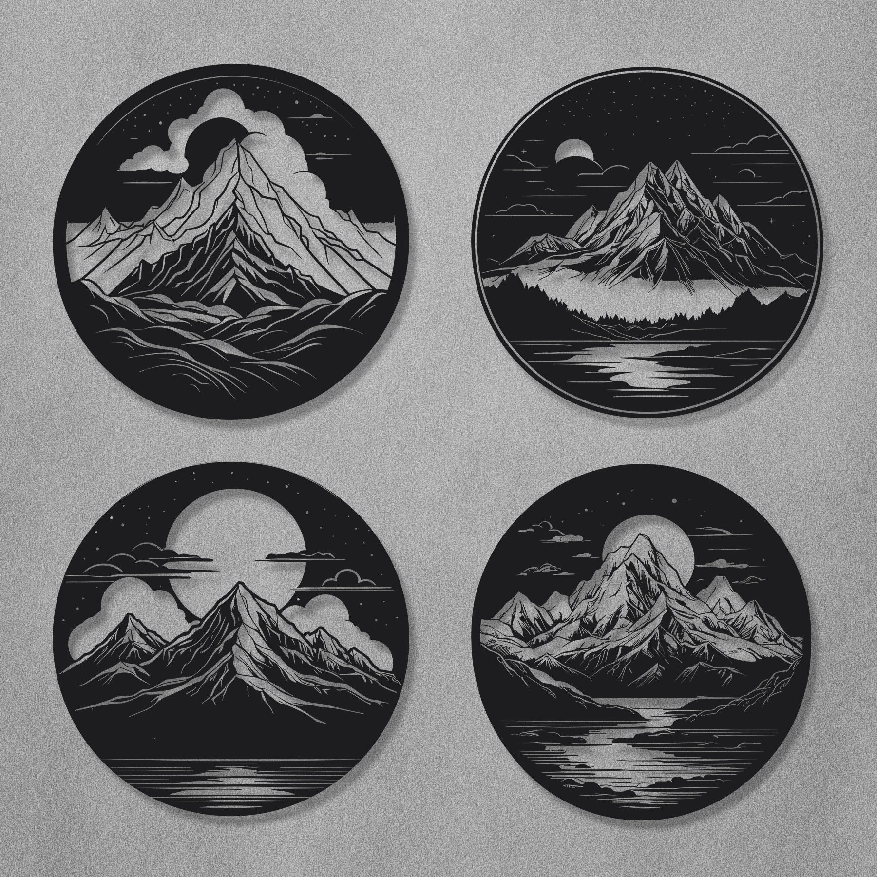 Mountain Svg, Mountain Design SVG Bundle, Mountain Design Svg, Mountain ...