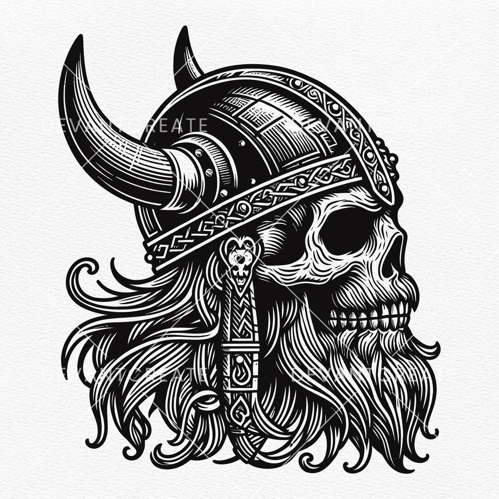 Viking Skull SVG, Viking Svg, Viking Head Svg, Skull Head Svg, Viking ...