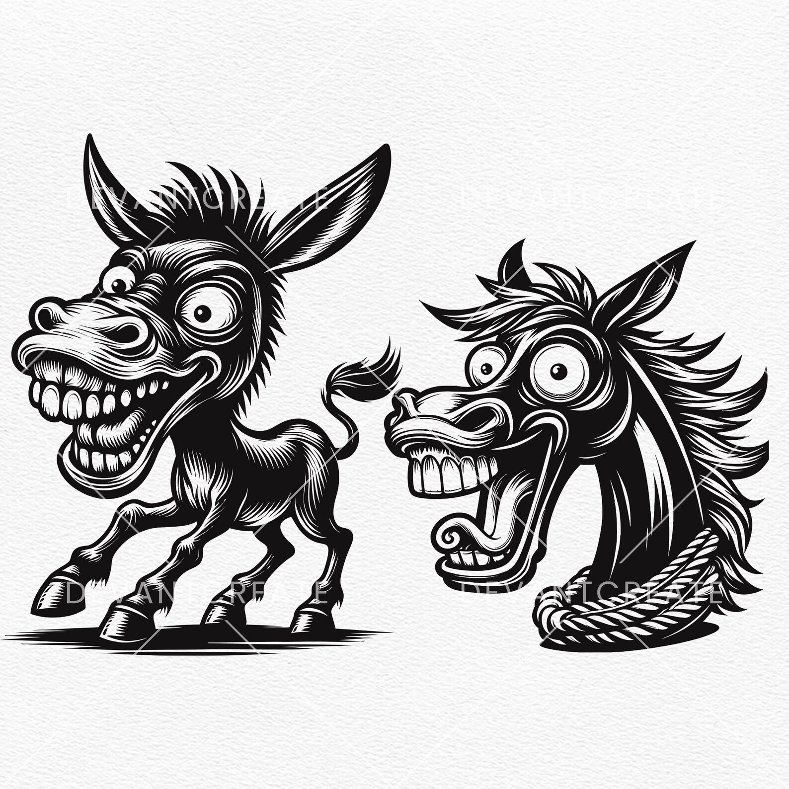 Crazy Animal SVG, Funny Animal Svg, Crazy Farm Animal Svg, Crazy Forest ...