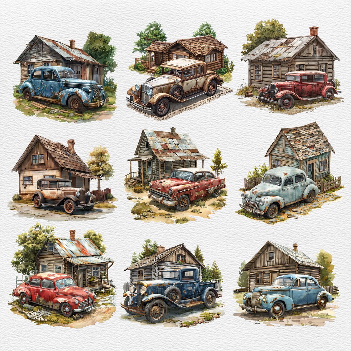 Old Classic Car, 65 Abandoned Car Clipart, Abandoned Old Classic Car ...