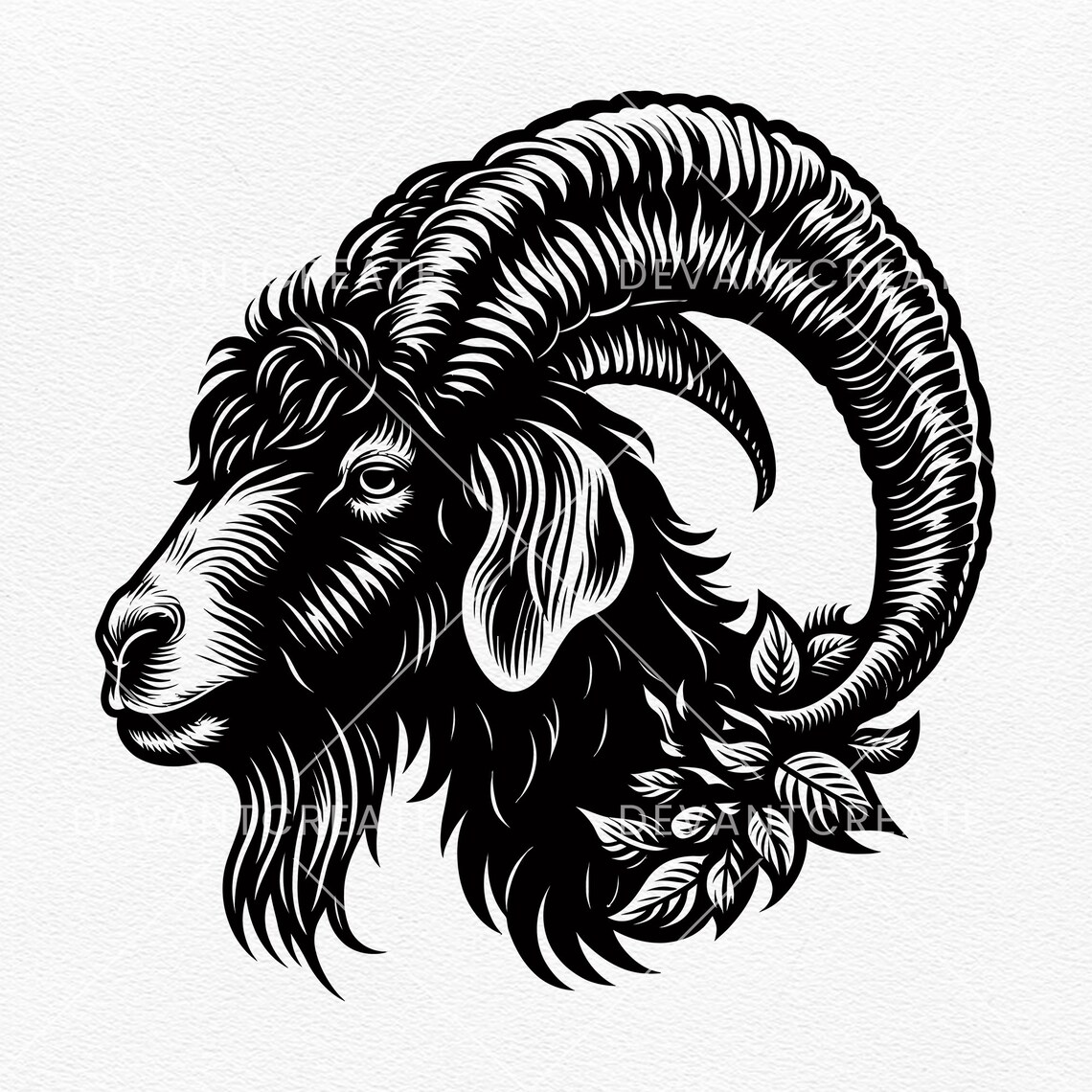 Goat SVG, Goat Head Svg, Goat Bundle Svg, Goat Face Silhouette SVG PNG ...