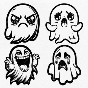 Cute Ghost SVG, Ghost SVG, Cute Spooky Ghost, Halloween SVG, Horror ...
