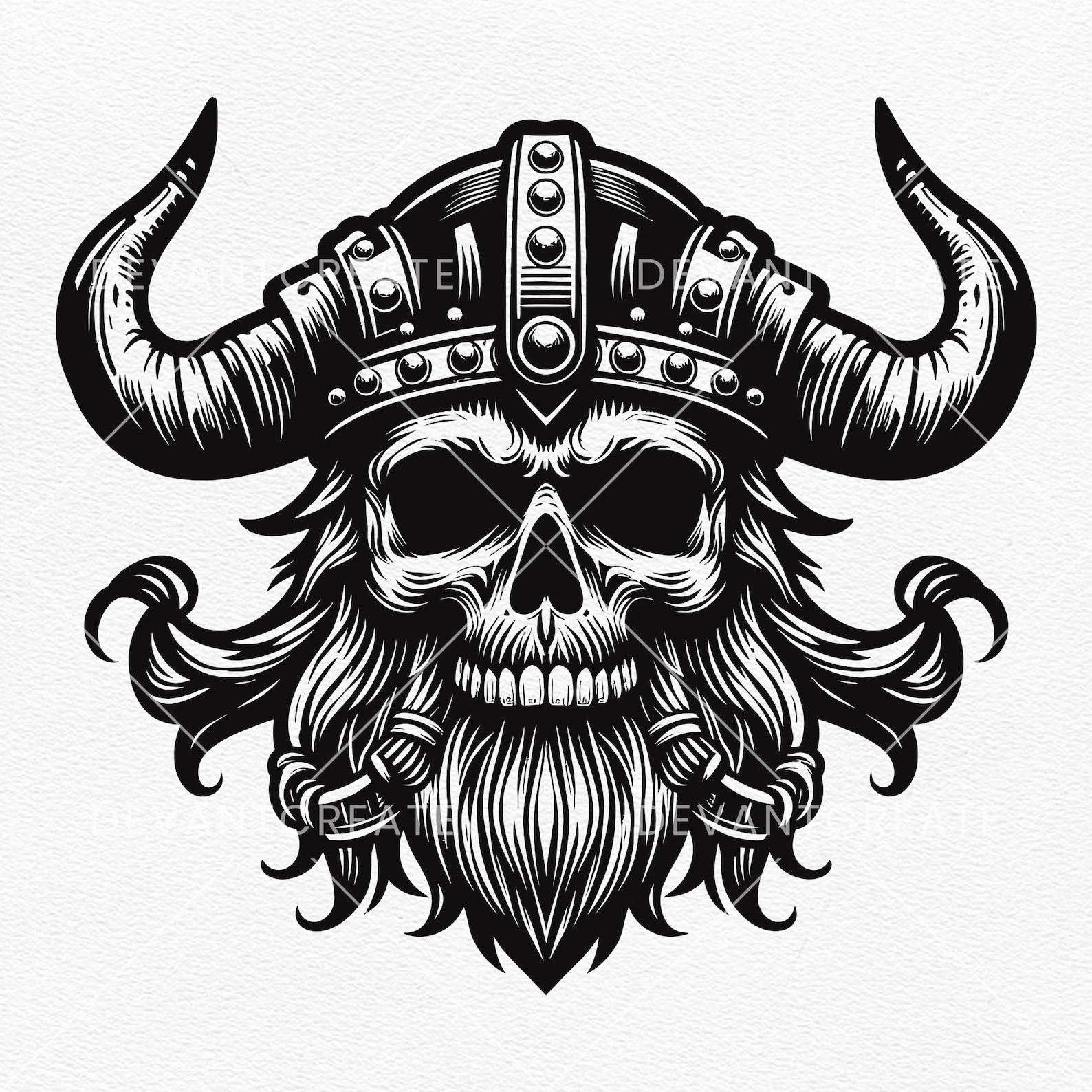 Viking Skull SVG, Viking Svg, Viking Head Svg, Skull Head Svg, Viking ...