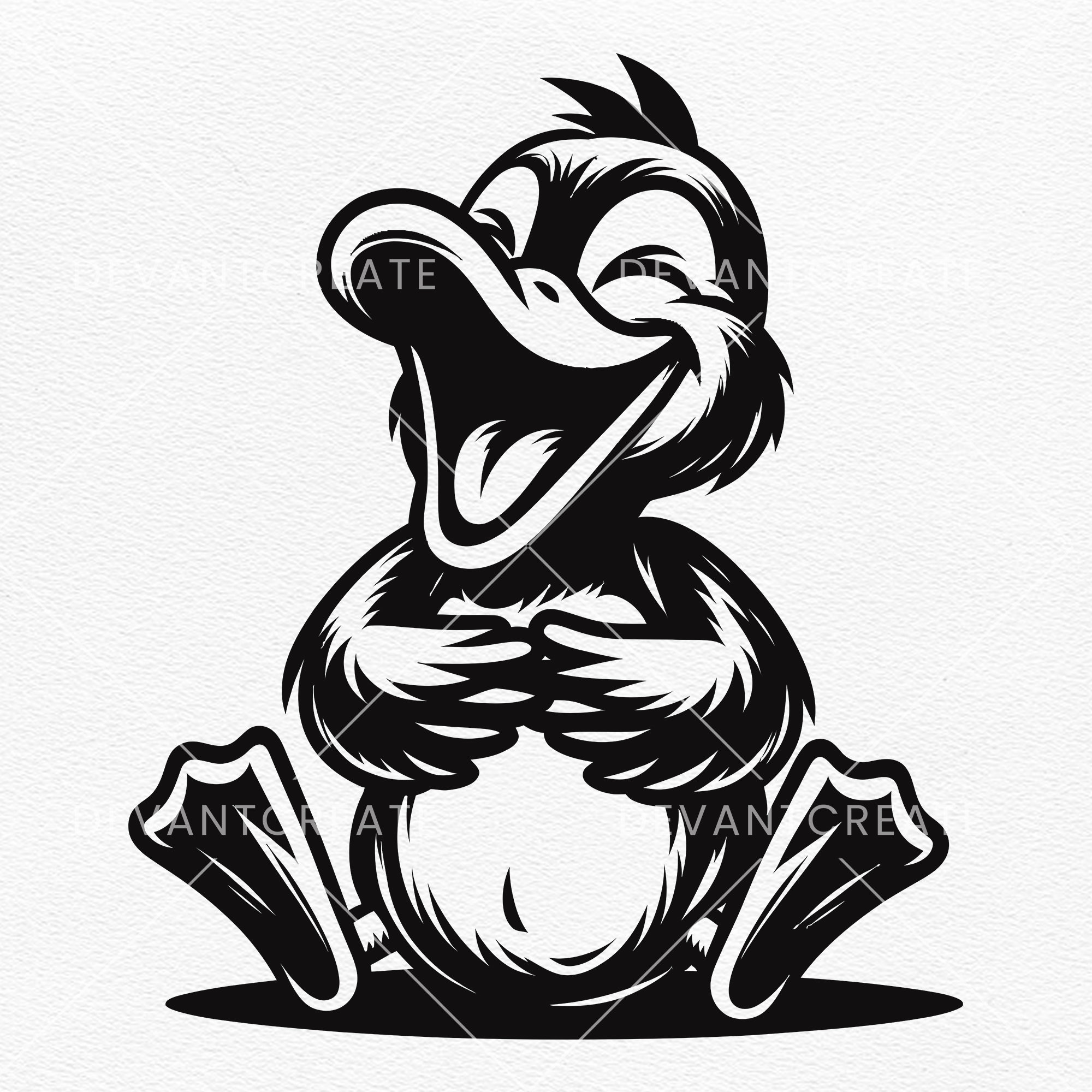 Laughing Duck SVG: Funny Comedy Clipart (digital Files) - Etsy
