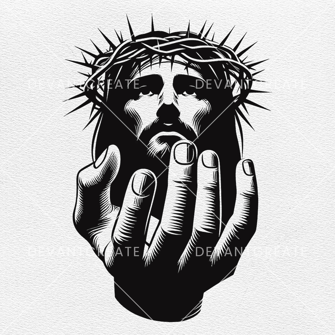 Paquete SVG de Jesús – Clipart de Jesús con los brazos abiertos ...