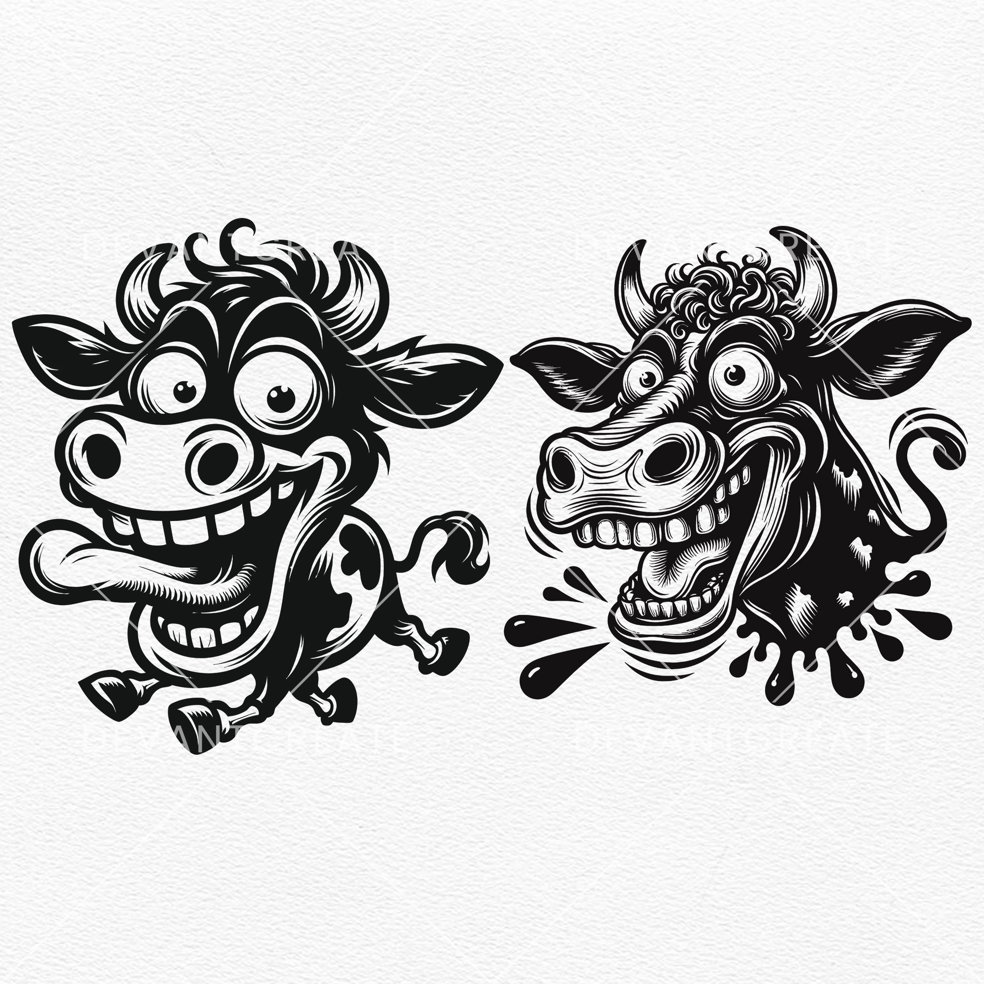Crazy Animal SVG, Funny Animal Svg, Crazy Farm Animal Svg, Crazy Forest ...
