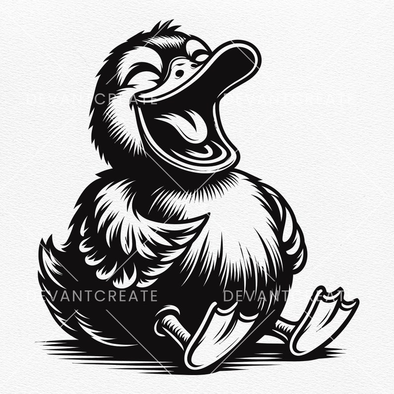 Laughing Duck SVG: Funny Comedy Clipart (digital Files) - Etsy