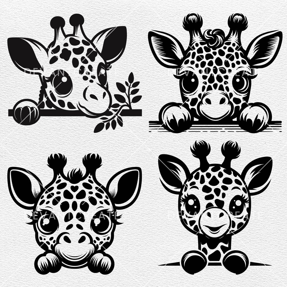 Cute Baby Giraffe SVG, Cute Giraffe Svg, Funny Giraffe, Giraffe Svg ...
