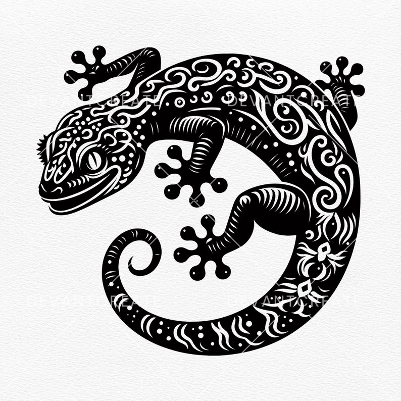Gecko SVG, Lizard Gecko Svg, Gecko Bundle Svg, Gecko Silhouette SVG PNG ...