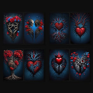 Love Shape Junk Journal Pages, Heart Junk Journal, Heart Crown - Etsy