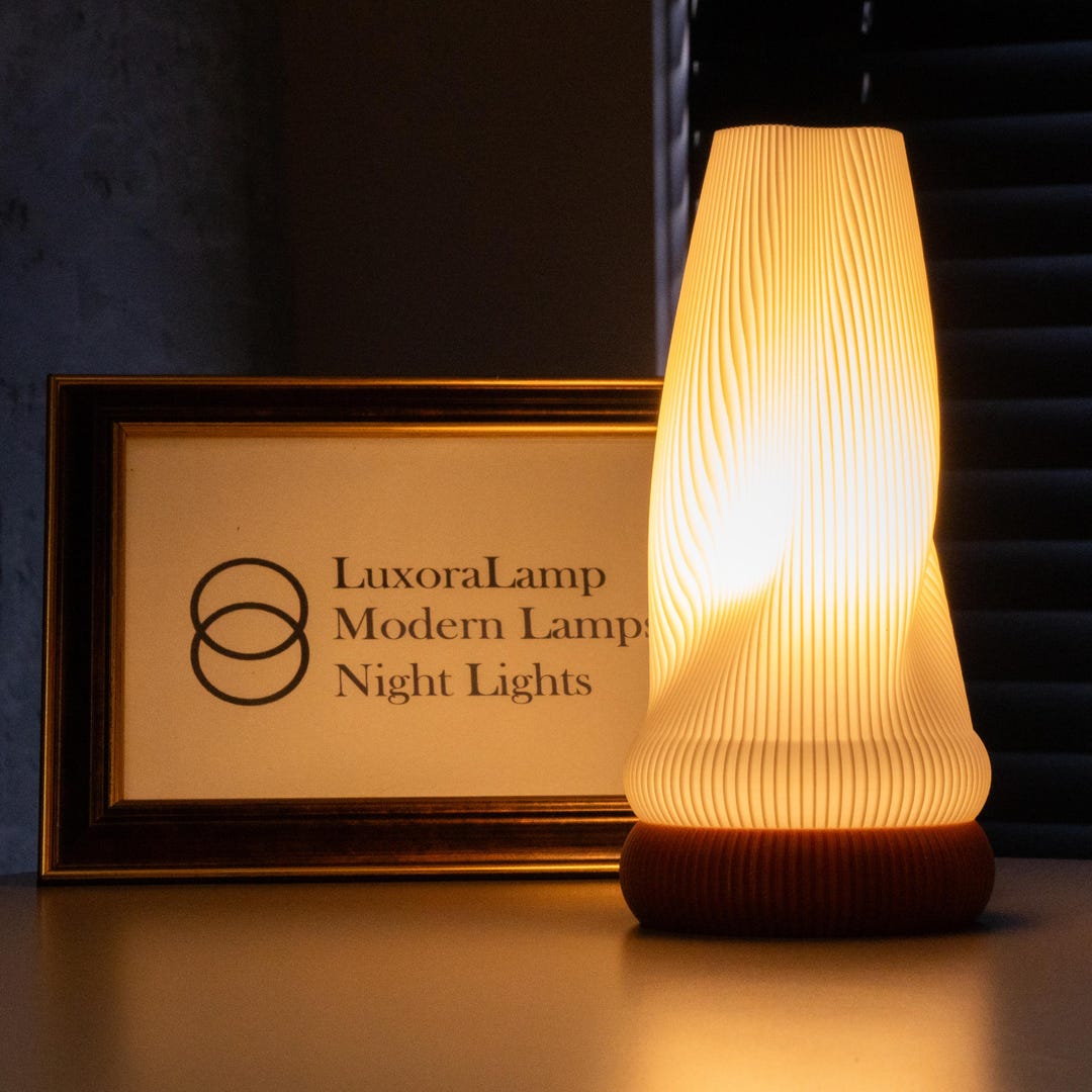 Minimalist Modern Lamp, Bedroom Night Light, Retro Design Table Lamp ...