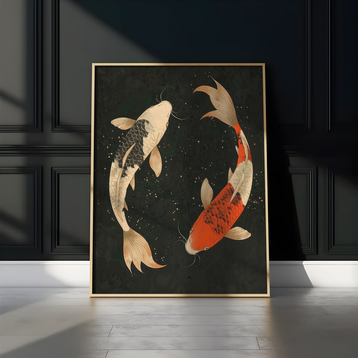 Koi Fish Art Print, Japanese Wall Art, Asian Art Lover, Koi Fish Gift ...