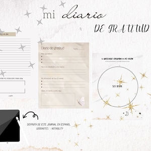 Diario De Gratitud: Spanish Guided Journal for Goodnotes, Notability ...