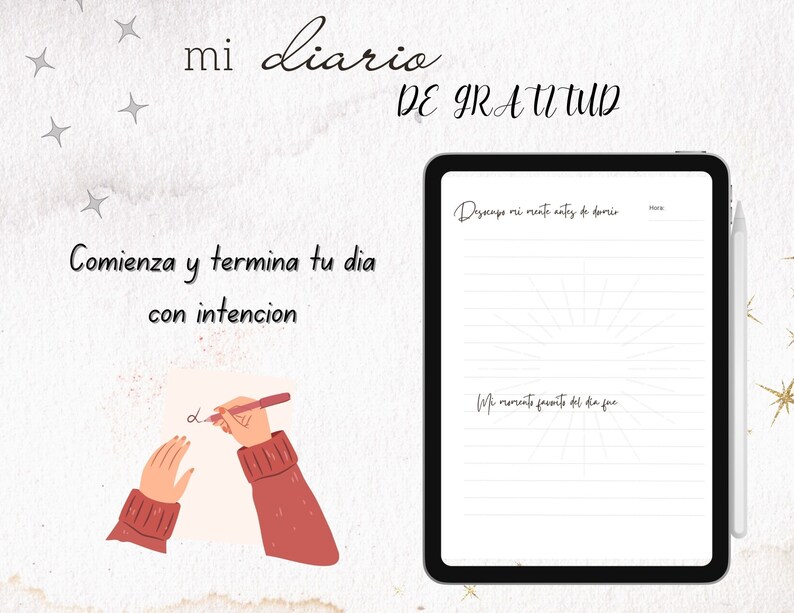 Diario De Gratitud: Spanish Guided Journal for Goodnotes, Notability ...