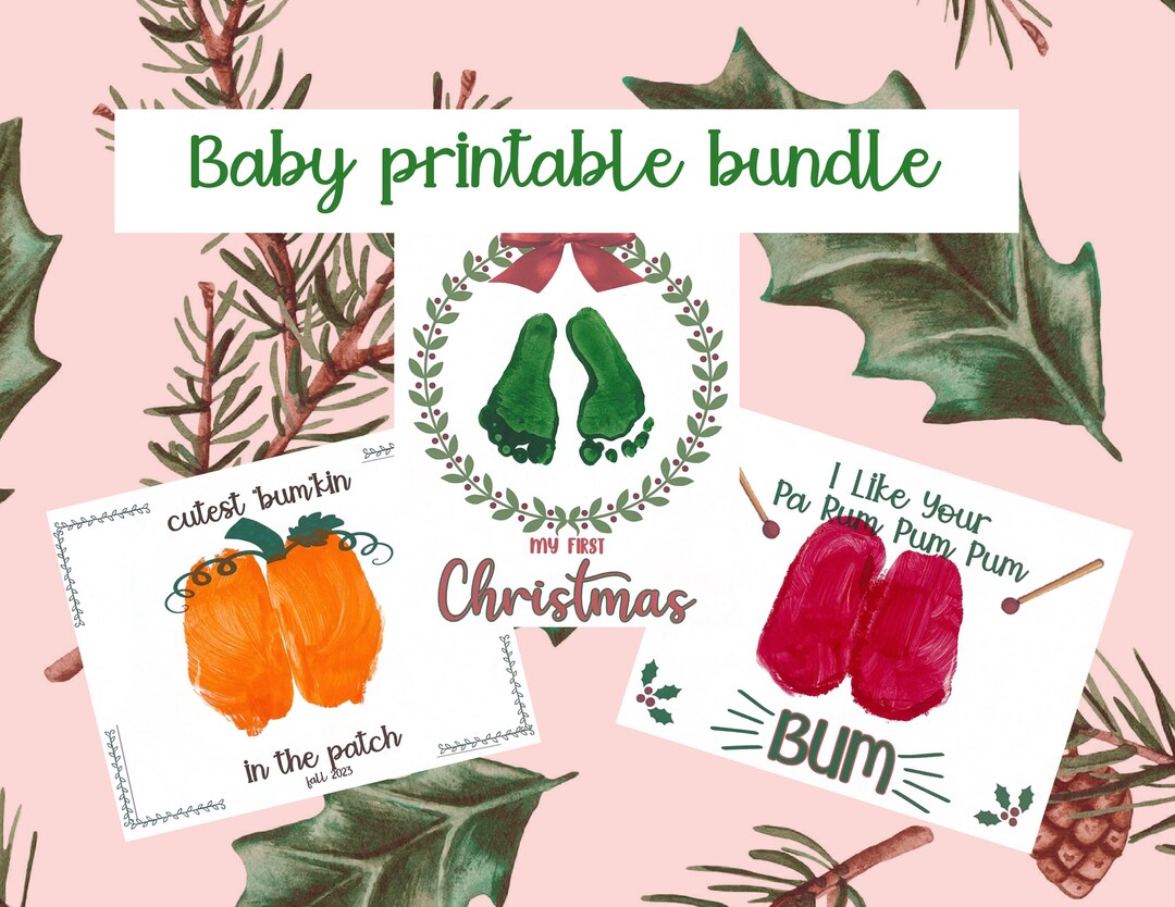 Baby Printable/keepsake Craft/baby Bum Memories/baby Bum Keepsake ...