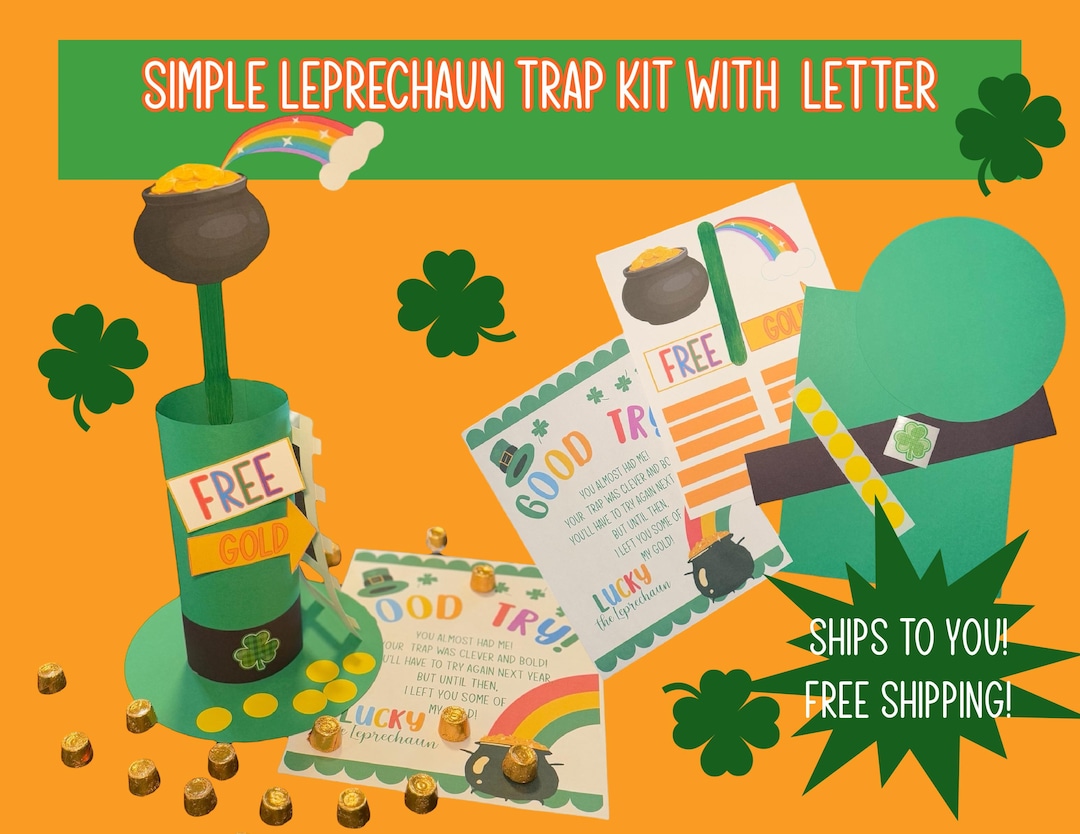 Catch a Leprechaun/leprechaun Trap Craft Kit/st. Patrick's Day Craft ...