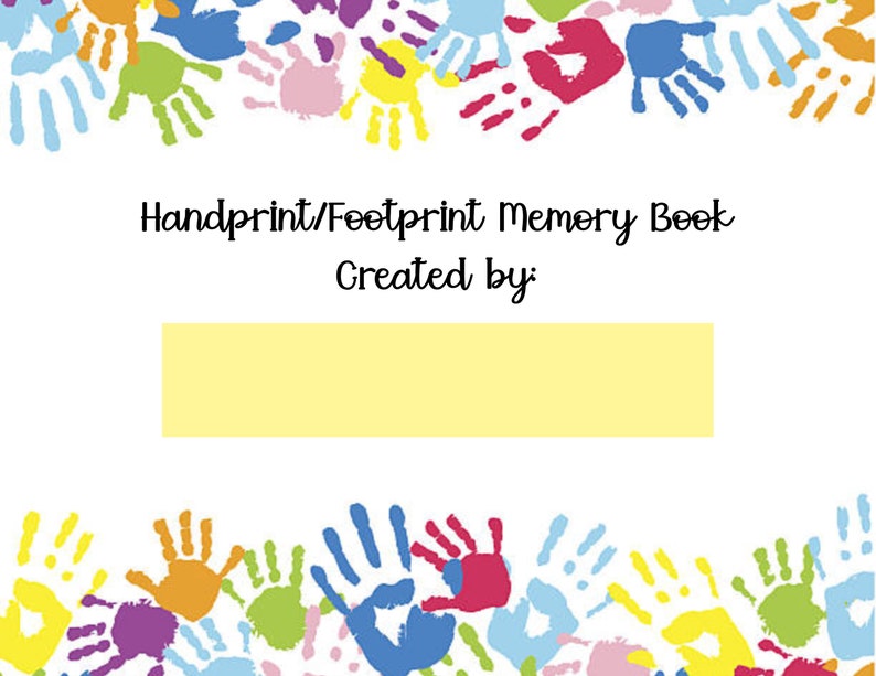 Personalized 2024 Handprint Calendar/ Art Craft / DIY Gift Child Baby ...