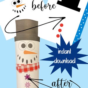 Snowman Craft for Kids/snow Crafts/winter Crafts/kids Winter Crafts ...
