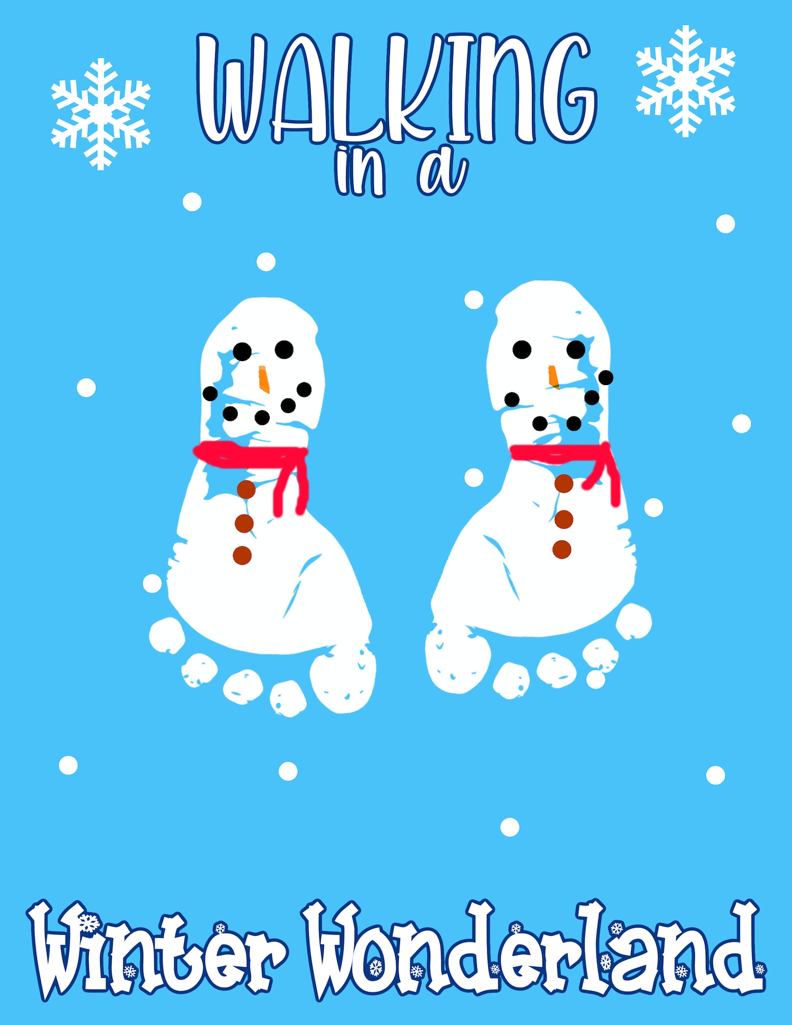 Winter Handprint Footprint Art Bundle/winter Handprint Craft/preschool ...