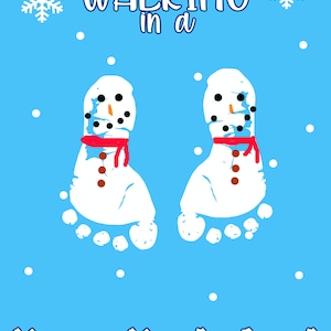 Winter Handprint Footprint Art Bundle/winter Handprint Craft/preschool ...