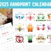 2025 Handprint Calendar/keepsake/toddler Handprint/handprint Art ...