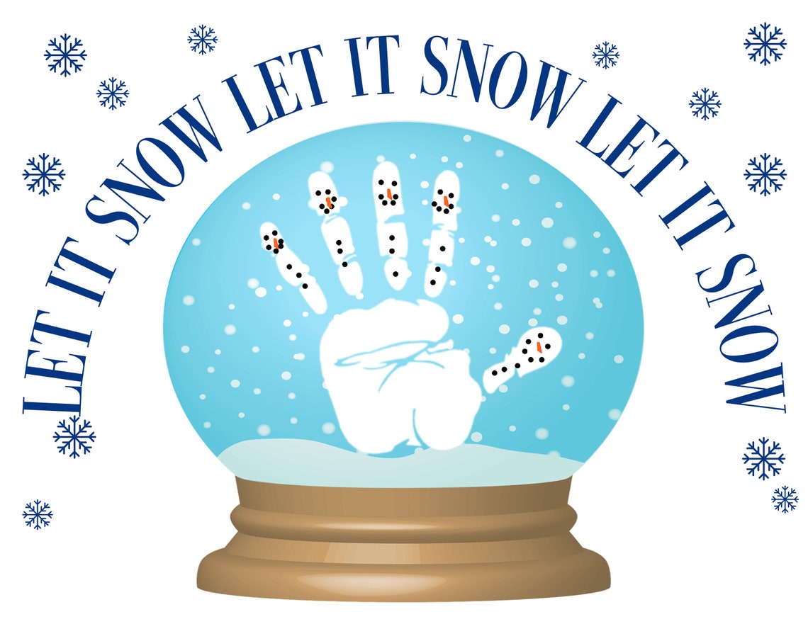 Winter Handprint Footprint Art Bundle/winter Handprint Craft/preschool ...