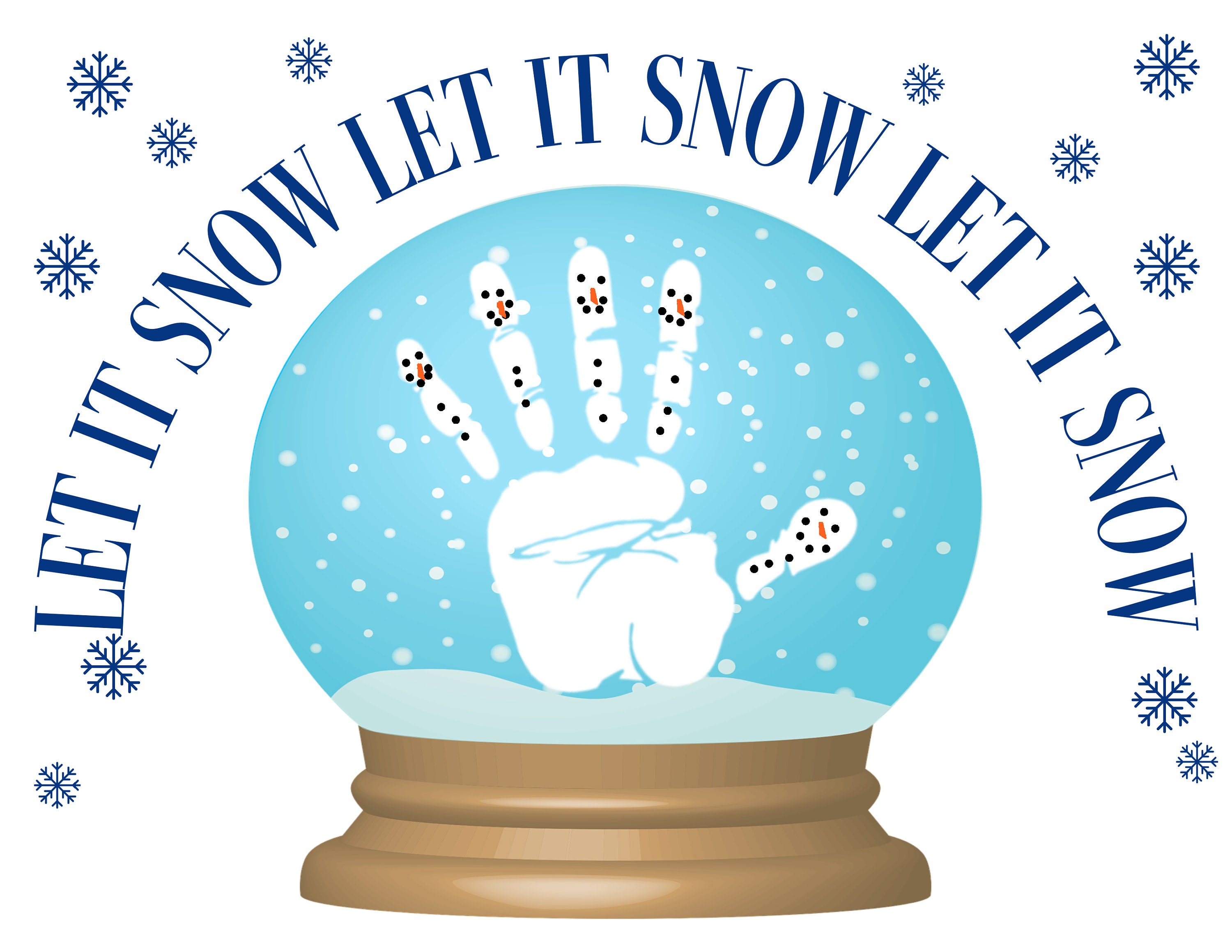 Winter Handprint Footprint Art Bundle/winter Handprint Craft/preschool ...