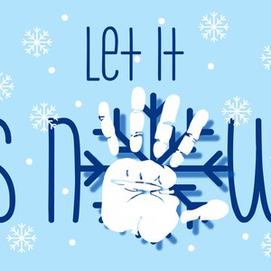 Winter Handprint Footprint Art Bundle/winter Handprint Craft/preschool ...