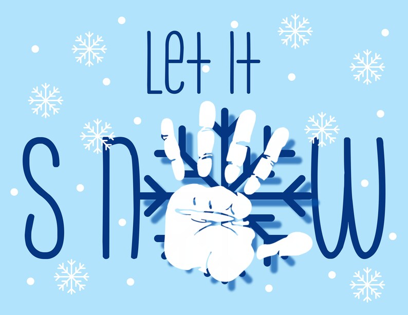 Winter Handprint Footprint Art Bundle/winter Handprint Craft/preschool ...