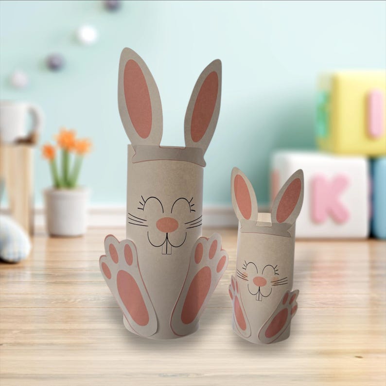 Easter Bunny Printable Craft/kids Cut and Glue Craft/preschool Craft ...