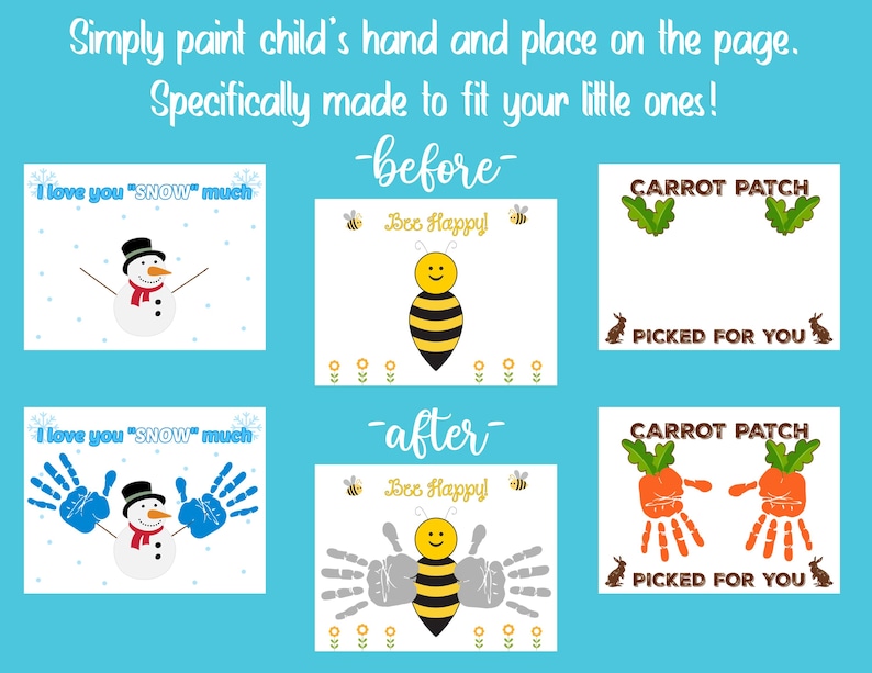 2025 Handprint Calendar/keepsake/toddler Handprint/handprint Art ...
