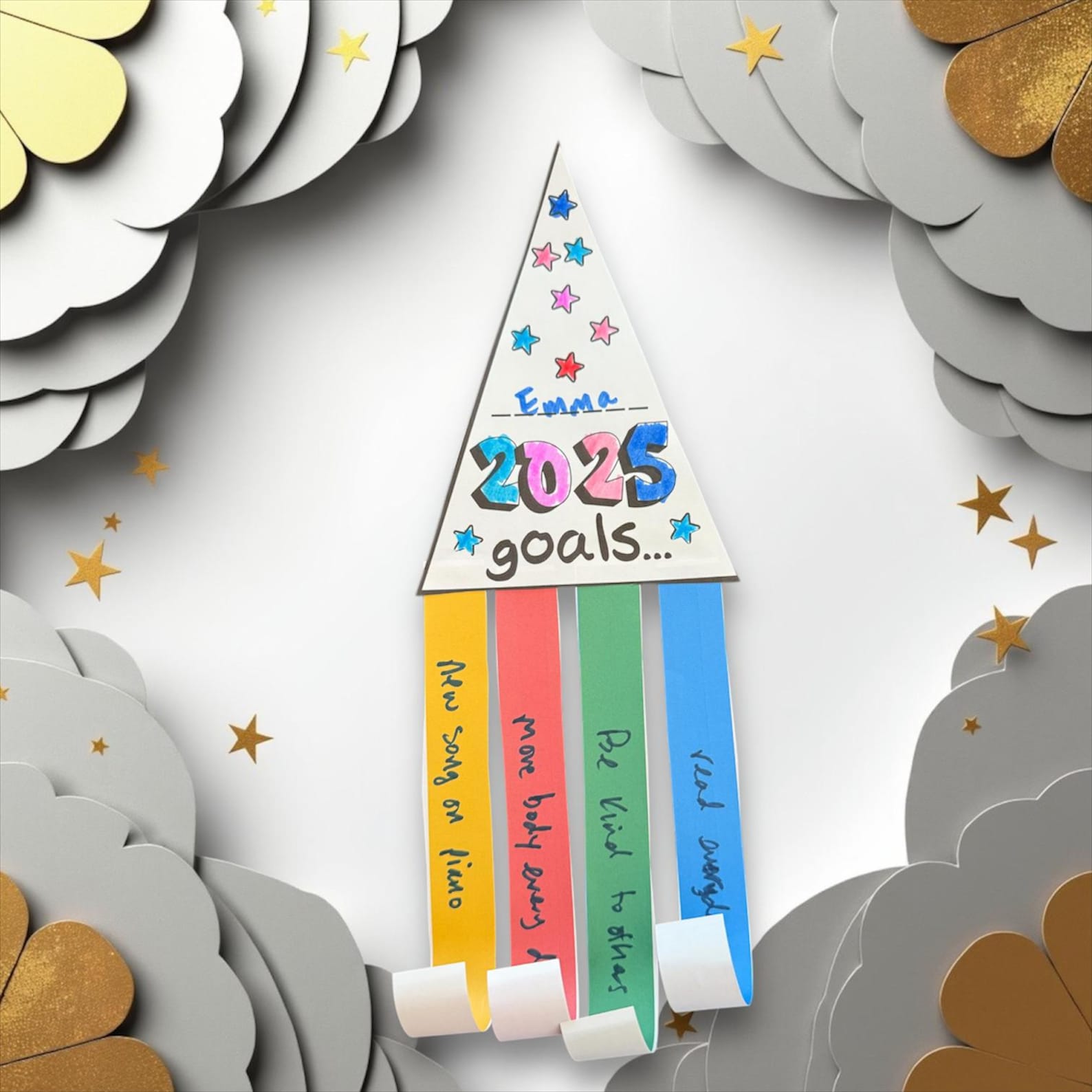 2026 New Year Craft for Kids/new Year Goals/new Years Hopes/new Year ...