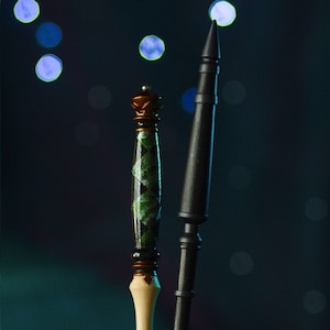 Handmade Wooden Magic Wand: Sebastian Sallow & Ominis Gaunt Legacy Wand ...