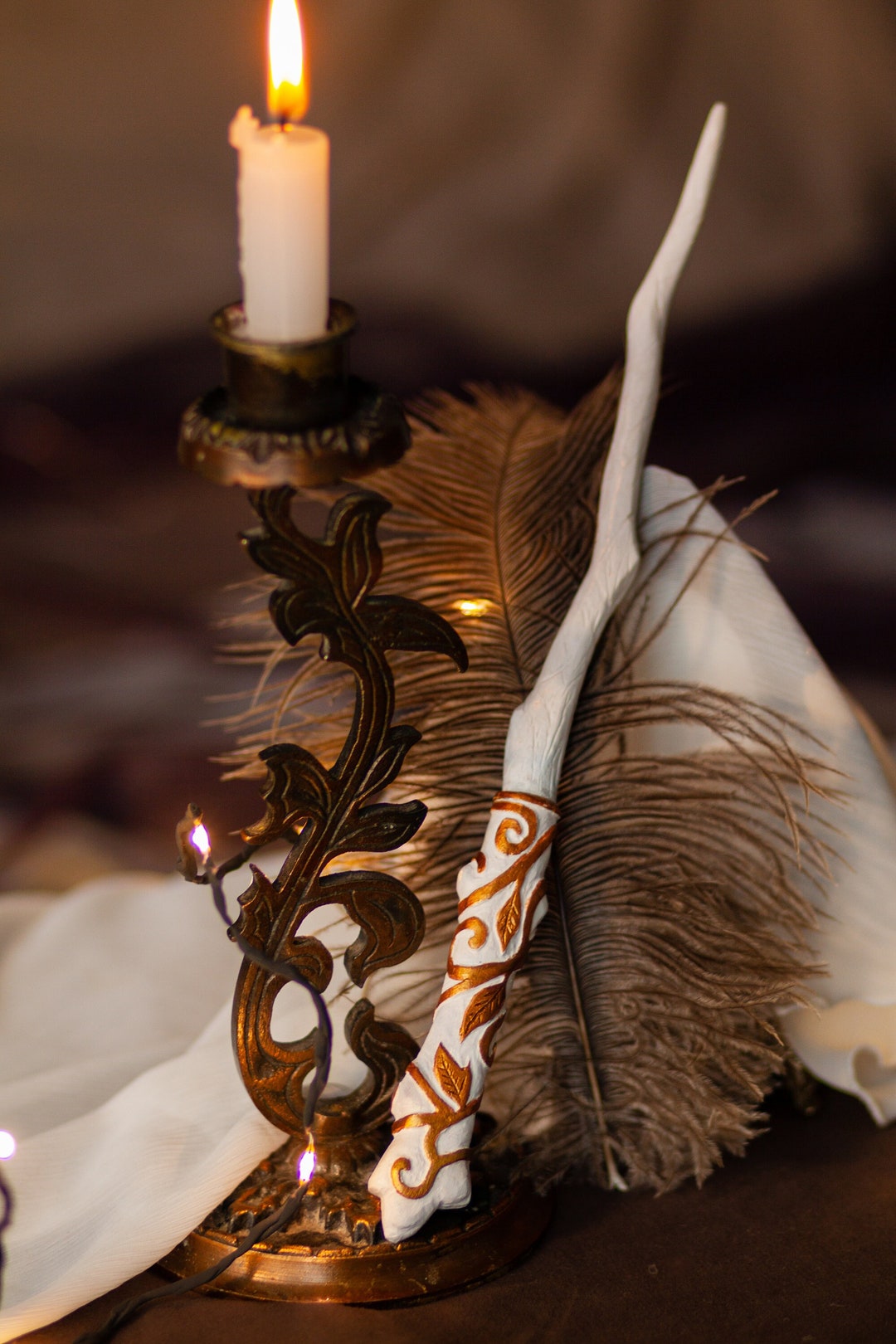 Botanical - Wooden Wand Bronze Leaf - a Magical Gift for True Legacy ...
