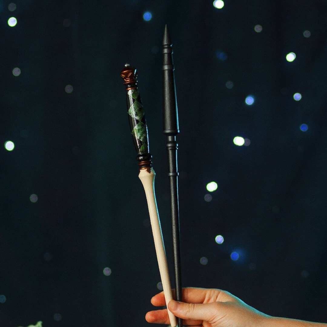 Handmade Wooden Magic Wand: Sebastian Sallow & Ominis Gaunt Legacy Wand ...
