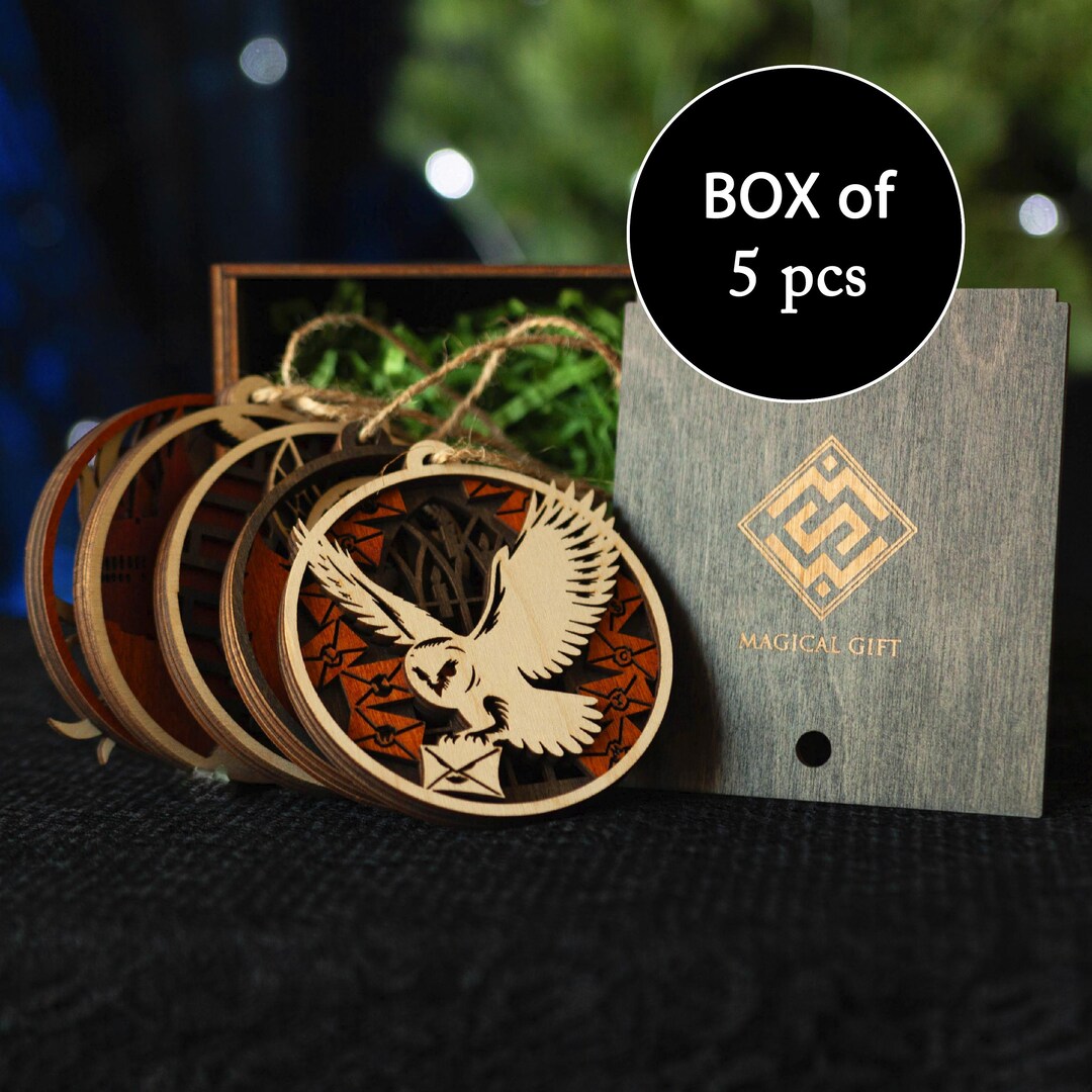 HP Wizard Gifts Harry Pottery Hogwarts Owl Ornament Fairy Ornament Wood ...