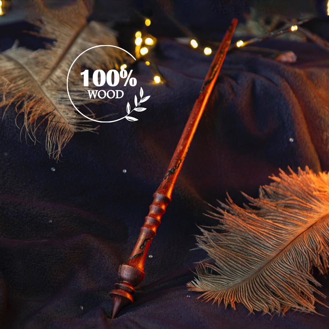 Custom Wand Magic Wand Wooden Wand Wizard Gifts Cosplay Props Hogwarts ...