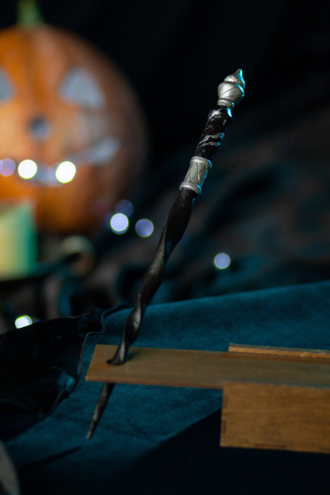 Imperial Wand Grey & Silver. Wooden Legacy Wand. A Magical Gift for ...