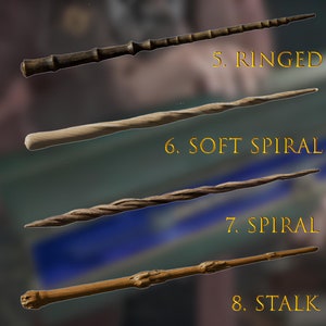 Celestial - Blue Wooden Wand - a Magical Gift for True Legacy Witches ...