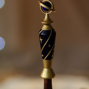 Celestial - Blue Wooden Wand - a Magical Gift for True Legacy Witches ...