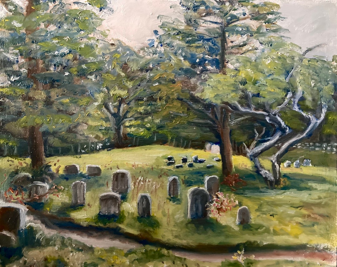 Historical Cemetery - Original Artwork - Etsy