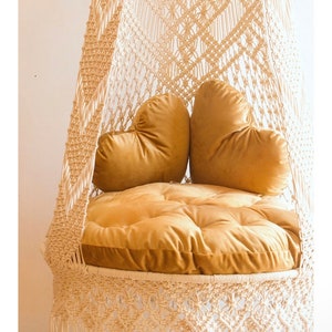 Boho Swing Chair With Handwoven Motifs - Etsy