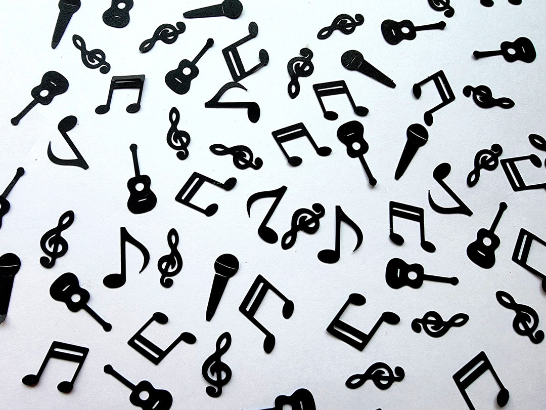 Music Note Confetti- 150 Pieces, Mini Decorations, Creati Party ...